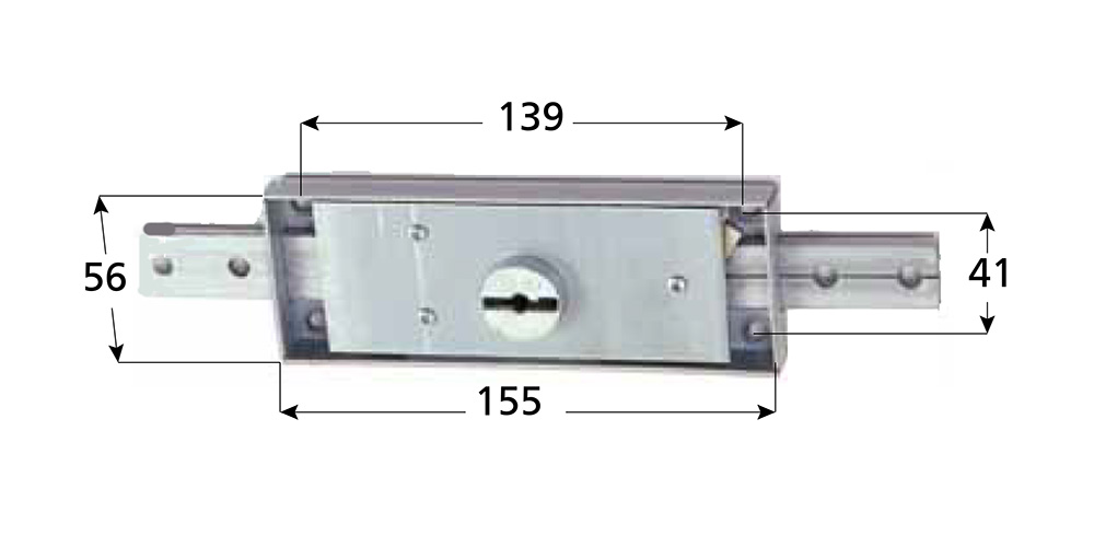 SERRATURA DOPPIA MAPPA CENTRALE 4 GORGES KA - Brico123